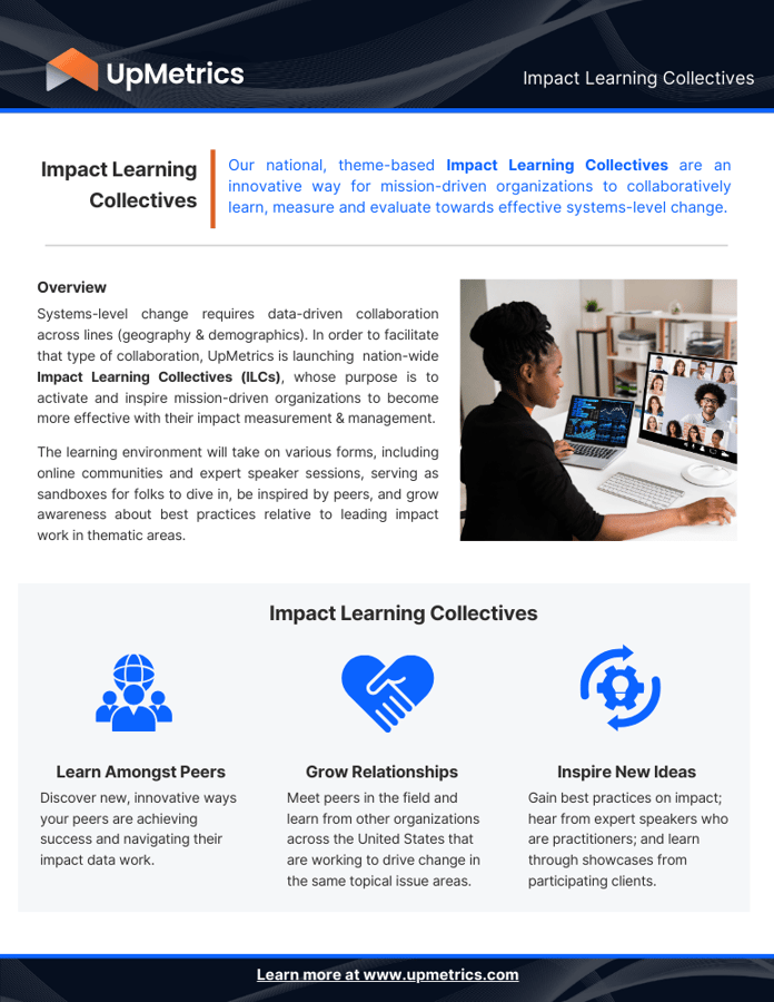 UpMetrics Impact Learning Collectives